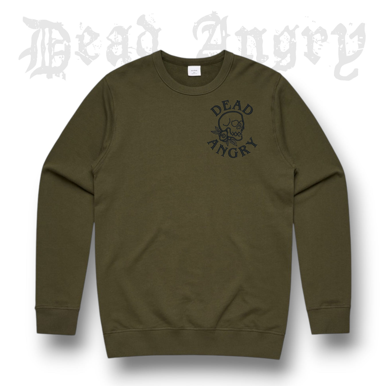 Dead Angry Embroidered Crew - WAS £50