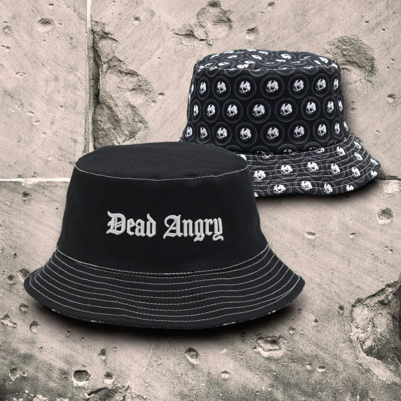 REVERSIBLE EMBROIDERED BUCKET HAT – Dead Angry